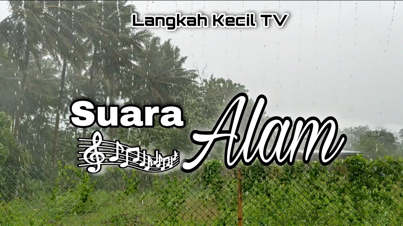 Suara angin dan hujan deras untuk terapi relaksasi #1 - YouTube