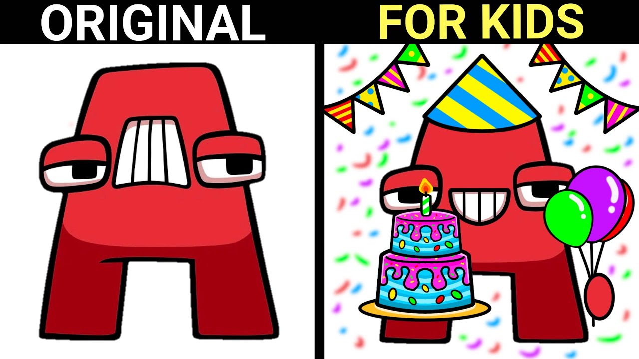 HAPPY BIRTHDAY Alphabet Lore A | ft. Number Lore (ASMR) - YouTube