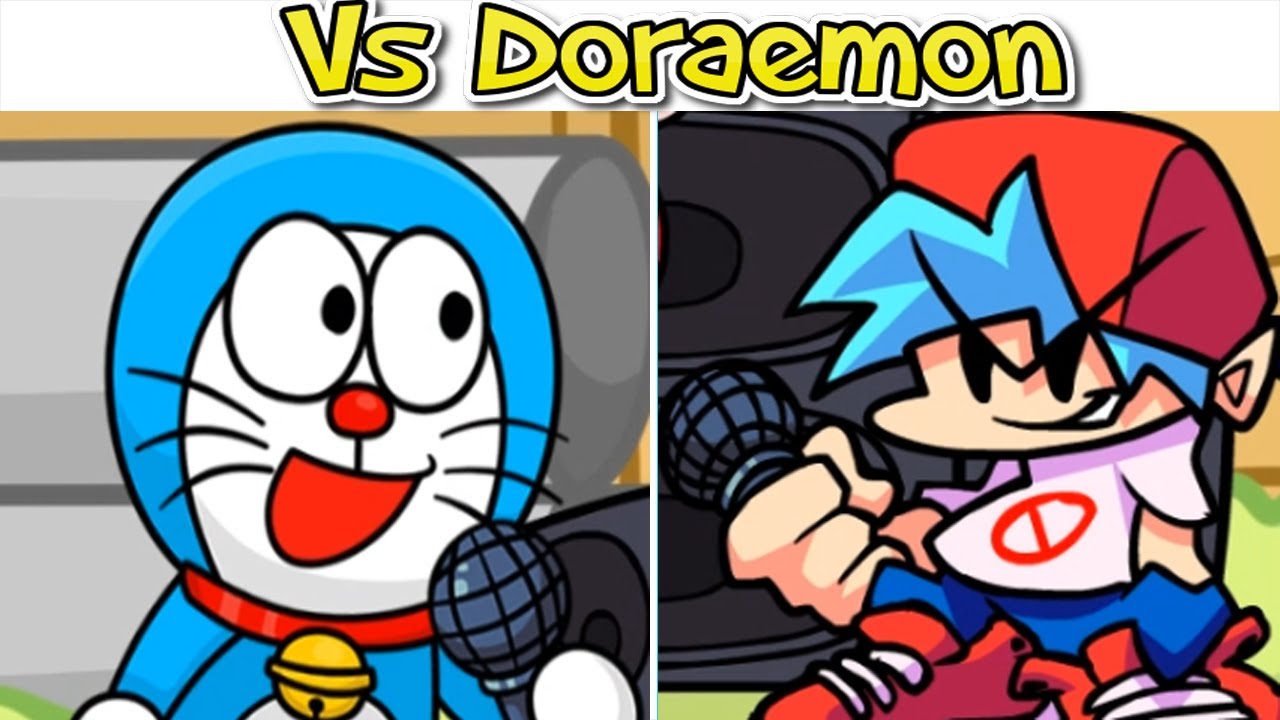 Friday Night Funkin' VS Doraemon FULL WEEK + Cutscenes Funny Moments ...