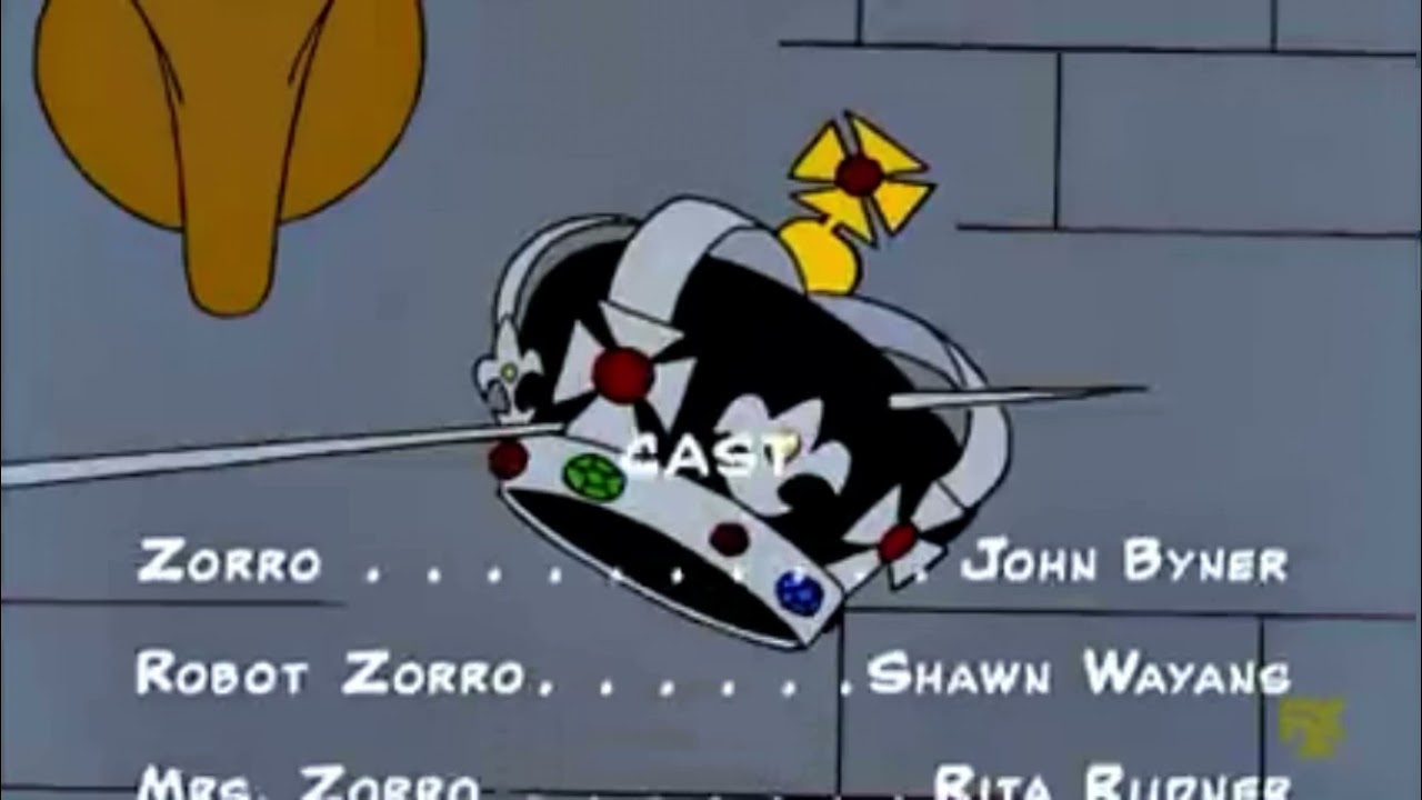 The Simpsons - Zorro Rap - YouTube