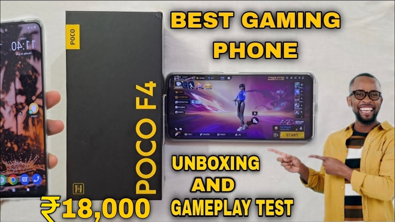 POCO F4 - unboxing😯 & gameing test🎮|| 120Hz display || qualcomm ...