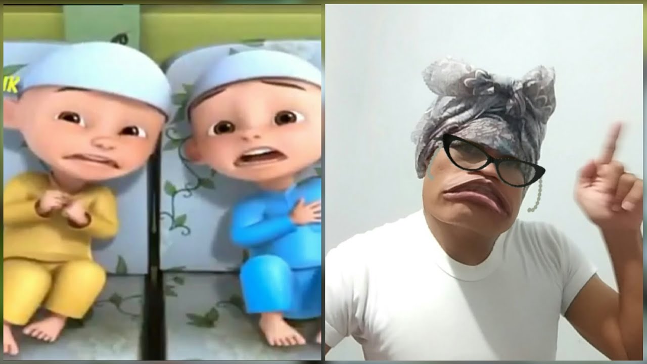 Tiru aksi upin ipin dimarahi kal ros - YouTube