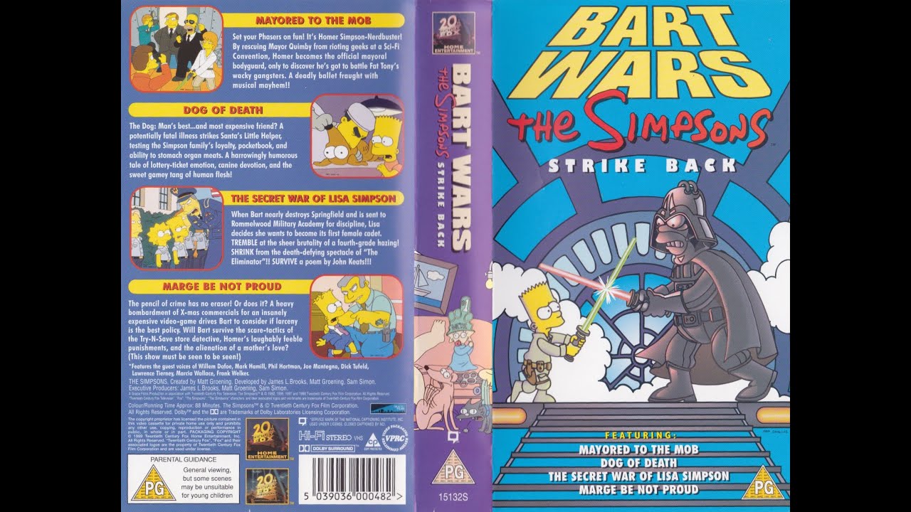 Start of Bart Wars - The Simpsons Strike Back (1999 UK VHS) - YouTube