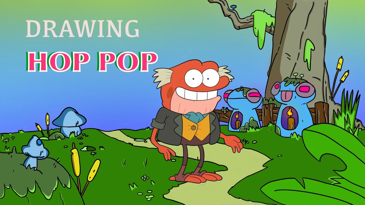 Drawing Hop Pop Plantar (Amphibia) | Procreate Digital Art - YouTube