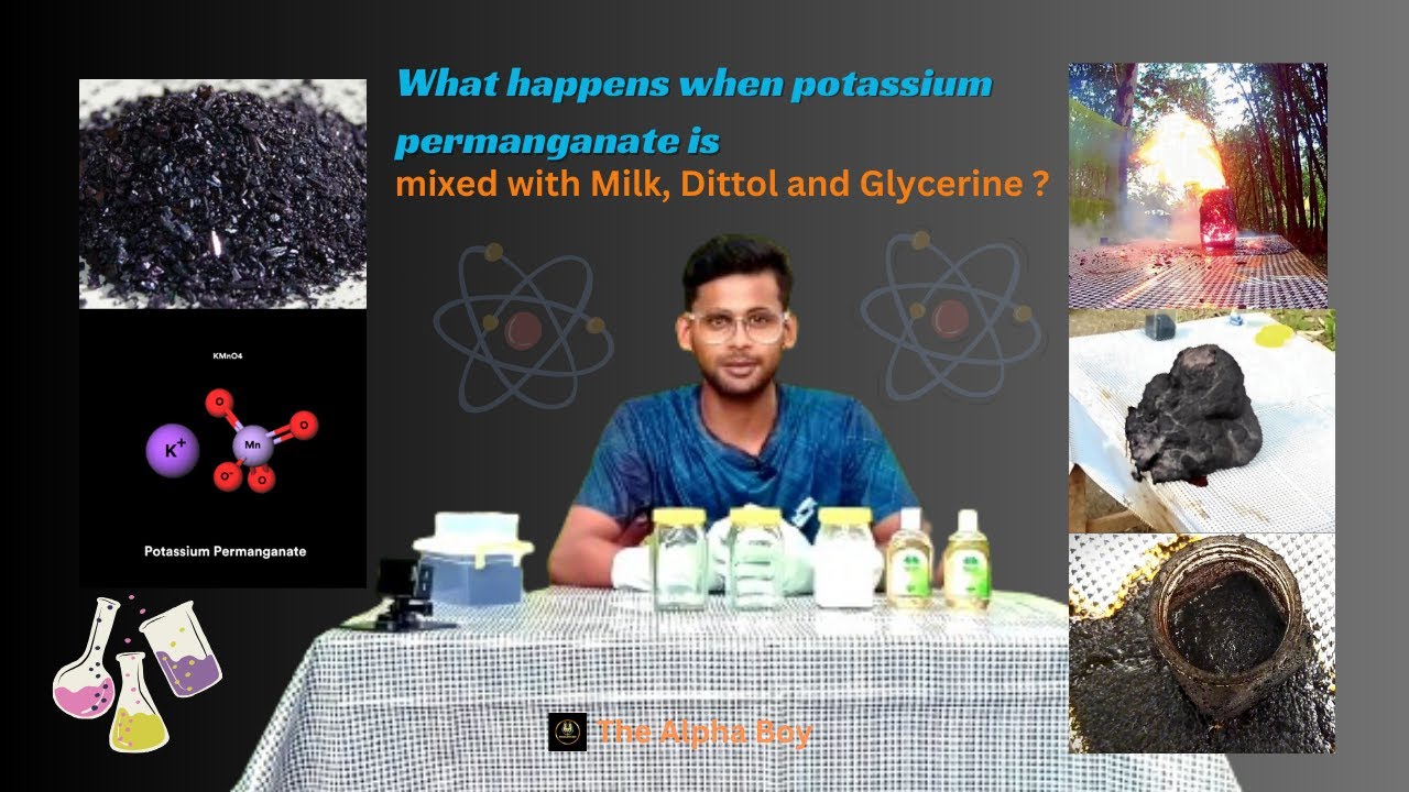 Exploring Chemistry: Potassium Permanganate Reaction with Ditol x Milk ...