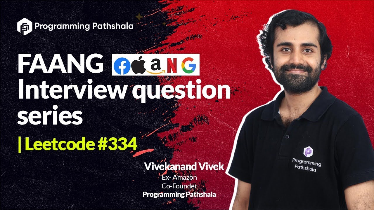 Faang Interview Question Series Increasing Triplet Subsequence Youtube