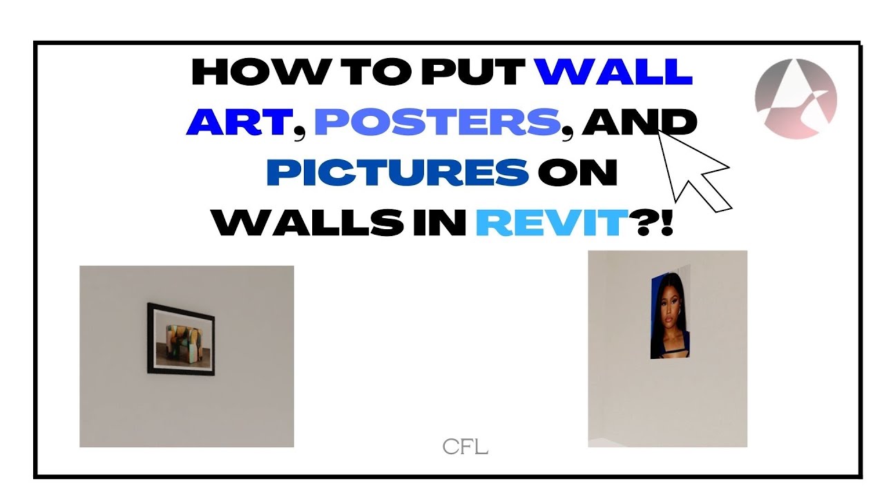HOW TO PUT A PICTURE/POSTER ON THE WALL IN REVIT - YouTube
