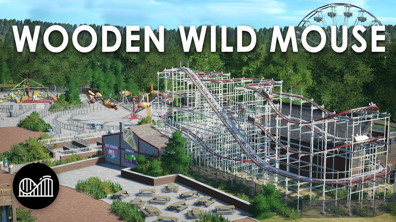 WOODEN WILD MOUSE - Realistic Planet Coaster Park - Wonder World Ep 9 ...