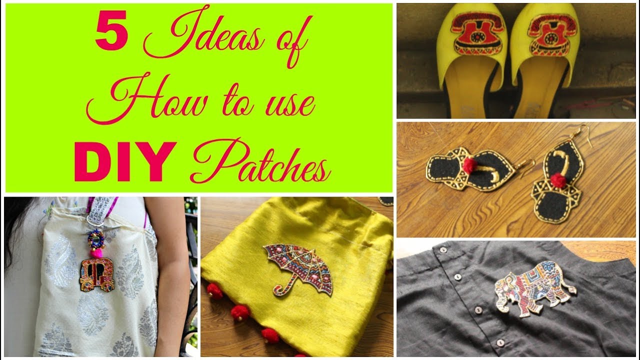 DIY Quirky Patches | 5 Ideas of How To Use DIY Patches | Pompoms ...