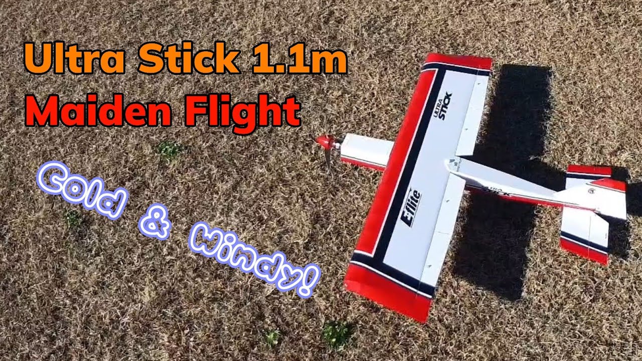 Ultra Stick 1.1m - Maiden - VERY GUSTY conditions - YouTube