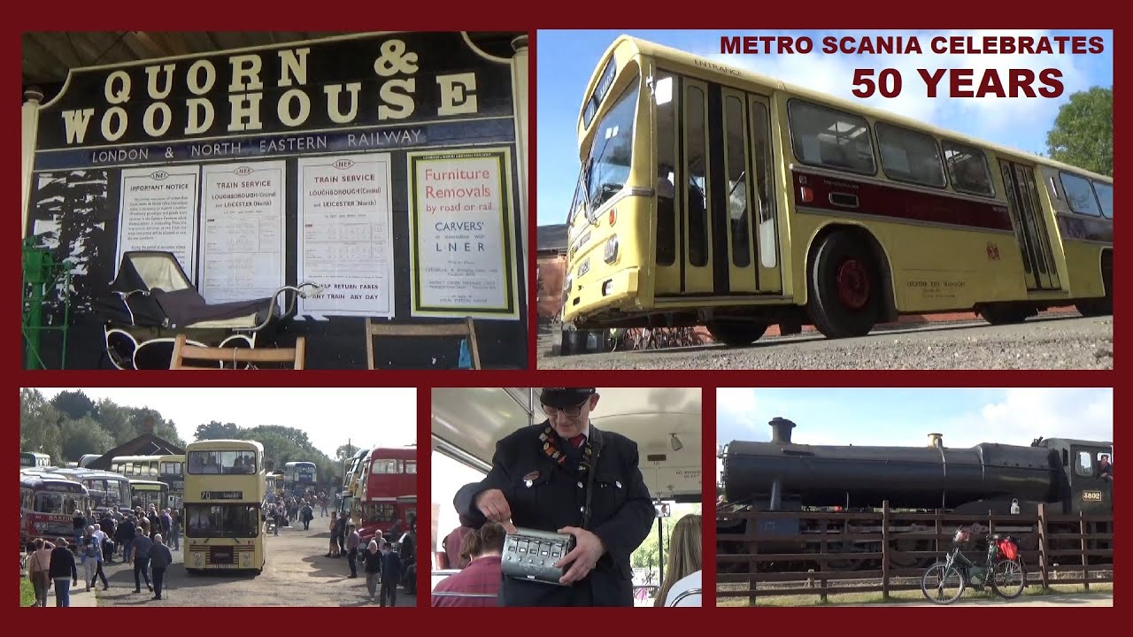 Quorn & Woodhouse Bus Train Spectacular 2021 - YouTube