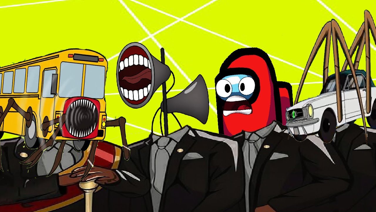 Bus Eater & Siren Head & Among Us & Car Eater - Coffin Dance Meme Cover ...