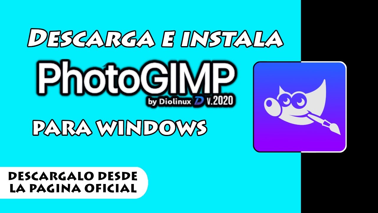 Descarga e Instala PhotoGIMP facil y rapido - YouTube