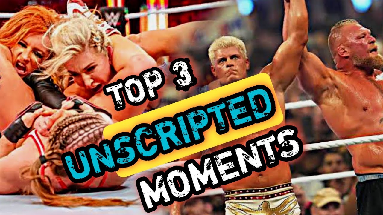 Top 3 Shocking unscripted moments of WWE. - YouTube