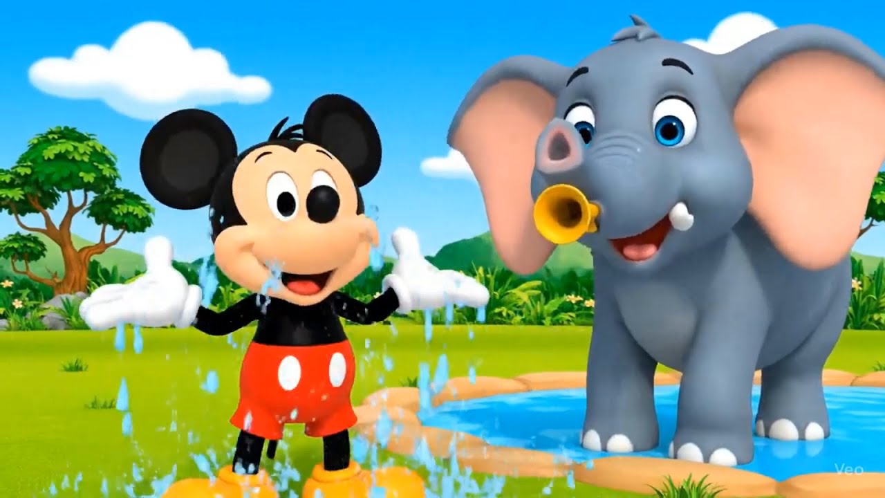 Mickey Mouse at the Zoo 🐘🦁 Funny Animal Learning Adventure for Kids ...