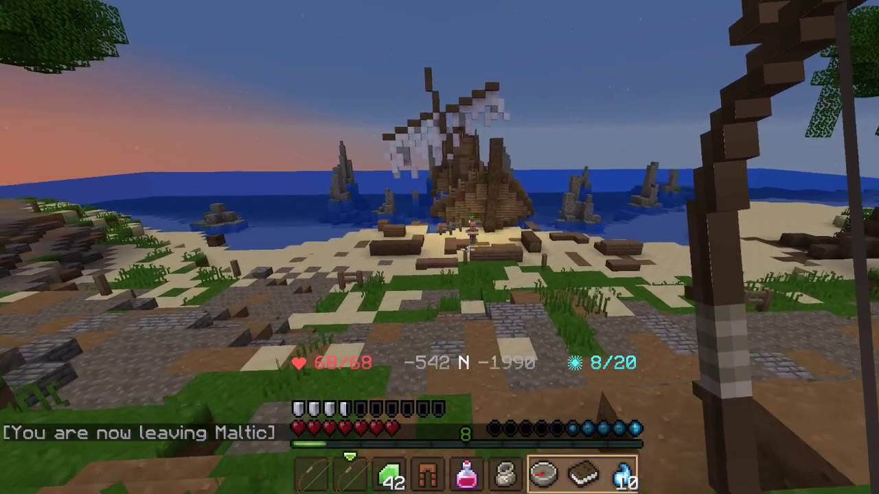 Minecraft: Wynncraft: Exploring the Sunken Ship (Epsiode - 04) - YouTube