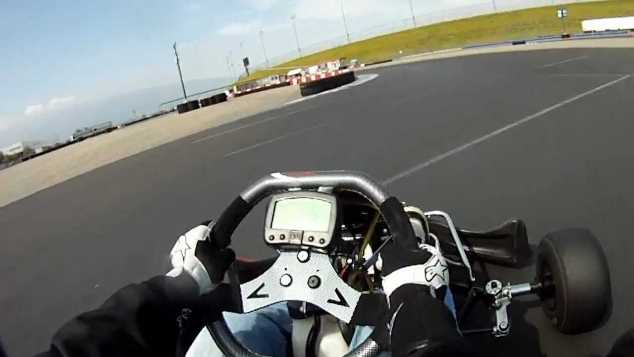 CRG Rotax 125cc Kart at California Speedway - YouTube