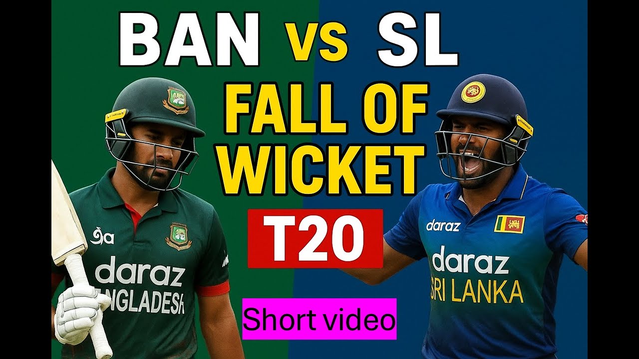 BAN vs SL T20 Highlights | Fall of Wickets | Bangladesh vs Sri Lanka ...