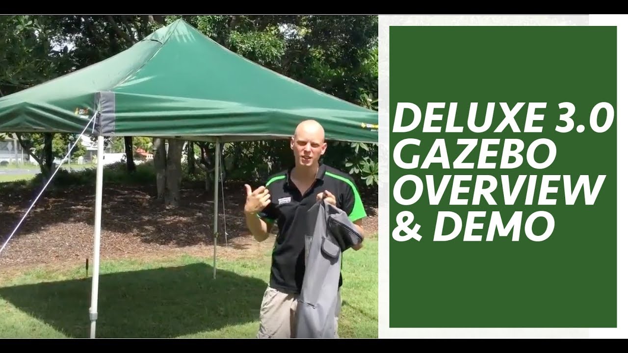 OZtrail Deluxe 3.0 Gazebo Setup & Walkaround Tour - YouTube