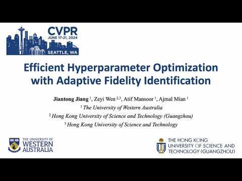 [CVPR 2024] Efficient Hyperparameter Optimization with Adaptive Fidelity Identification - YouTube