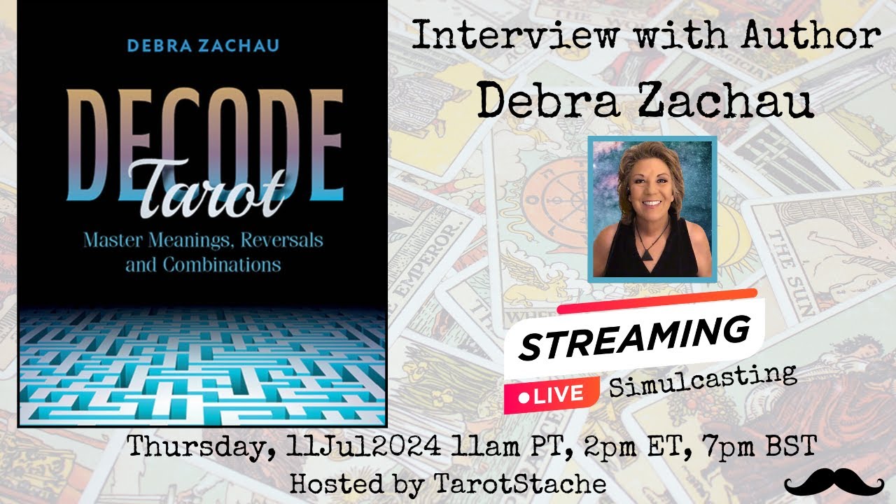 TarotStache interviews Decode Tarot author Debra Zachau - YouTube