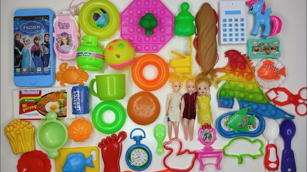 UNBOXING MAINAN,Mainan baru,satisfying,unicorn,hello Kitty,Barbie ...
