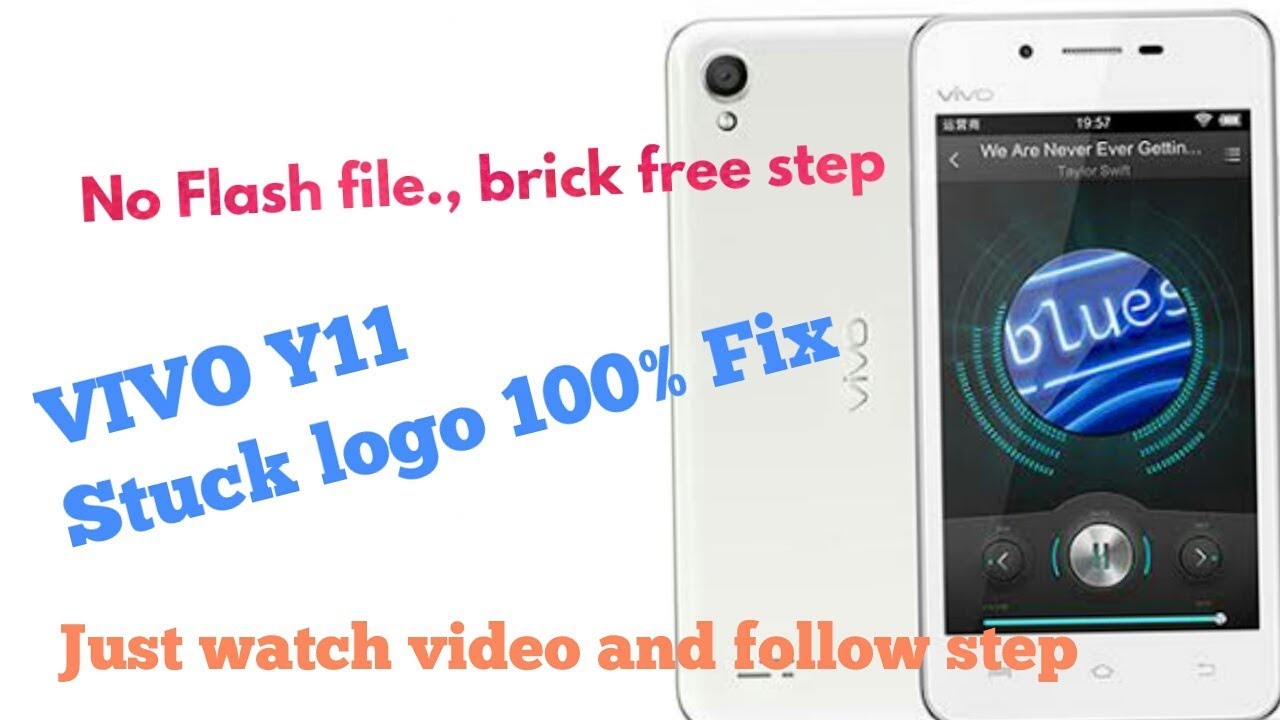 vivo y11 LOGO Stuck 100% fix - YouTube