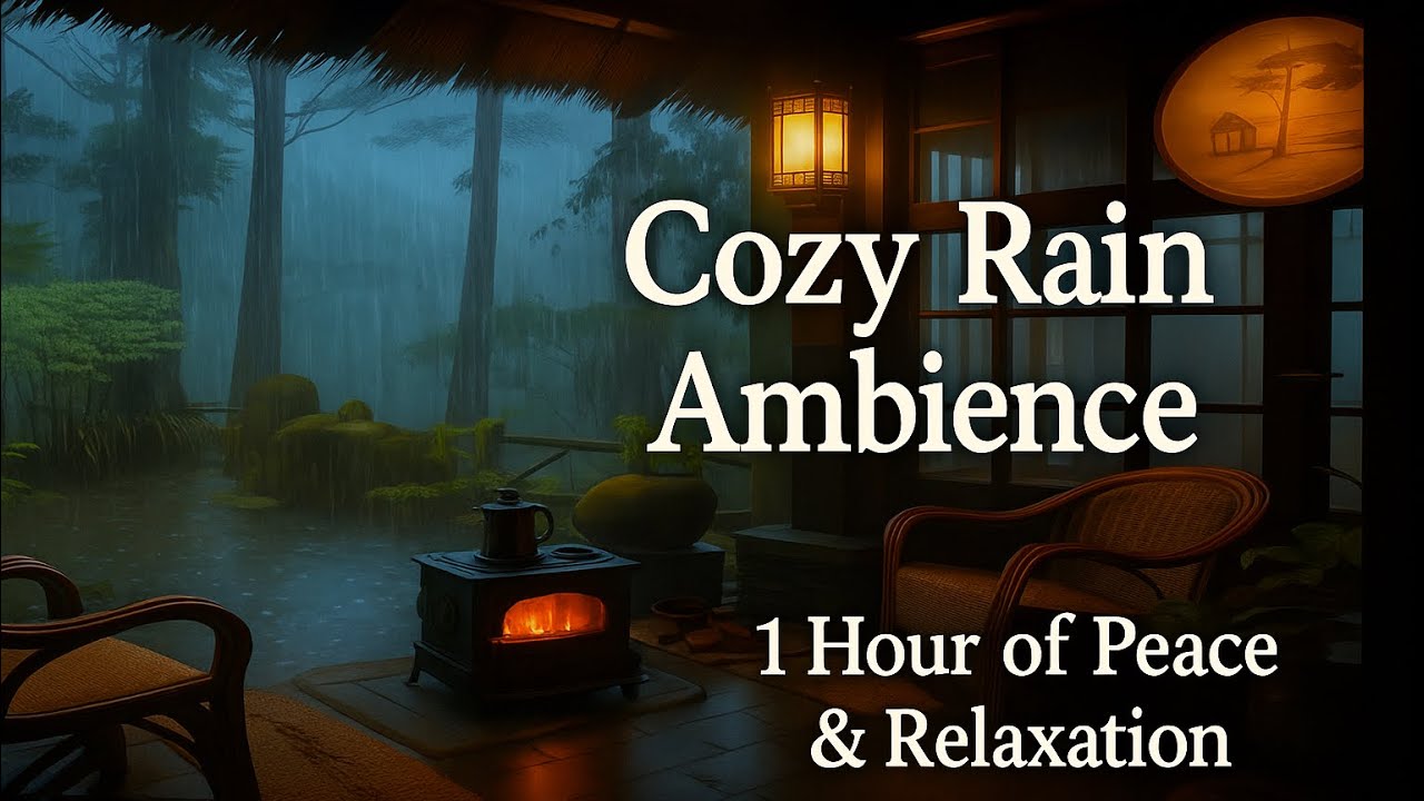 1 Hour Cozy Rain ASMR – Listening from Inside as Rain Falls Outside ...