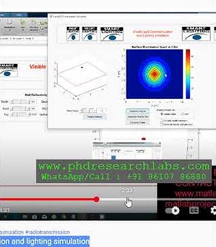 Visible light communication and lighting simulation - YouTube