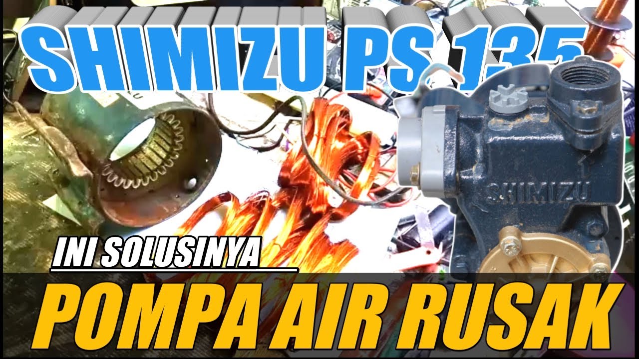 Tutorial menggulung ulang dinamo pompa air shimizu - YouTube