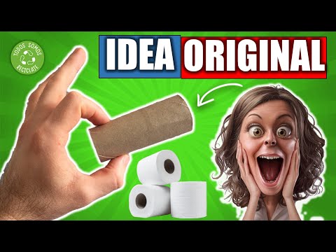 ✅ IDEA SÚPER ORIGINAL para REUTILIZAR el tubo de CARTÓN del PAPEL HIGIÉNICO