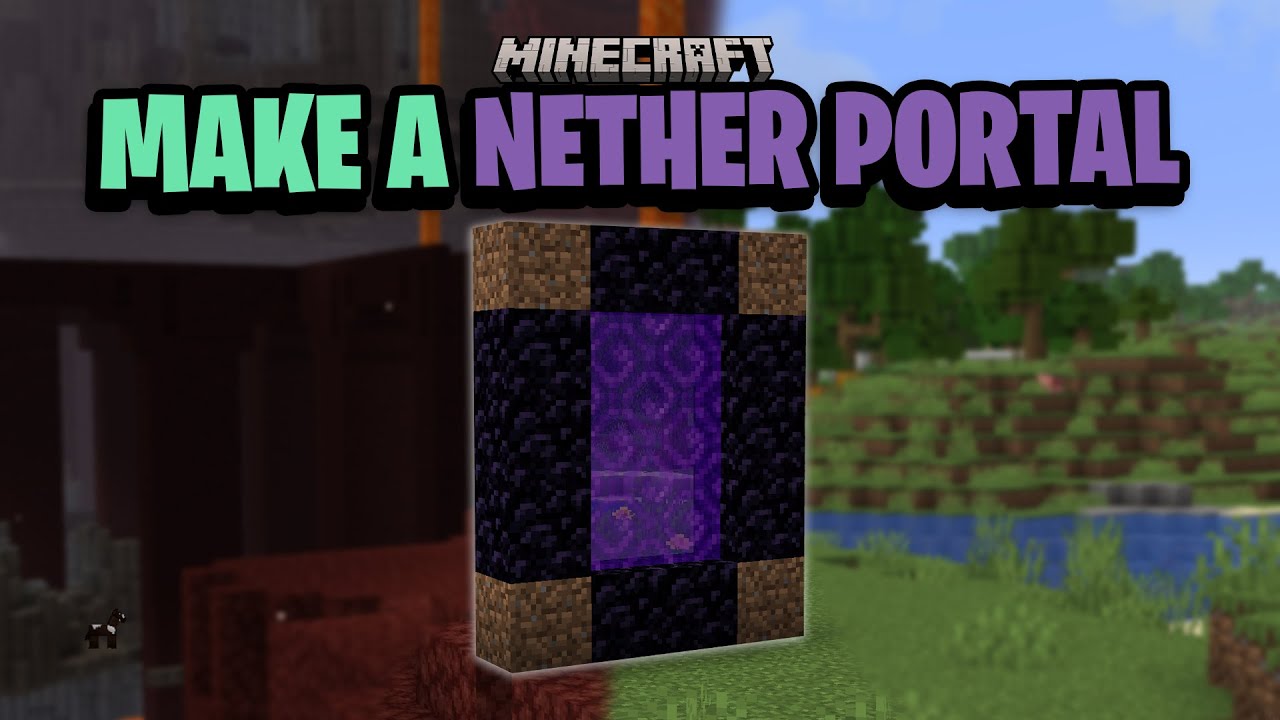 How to Build a Nether Portal in Minecraft - YouTube