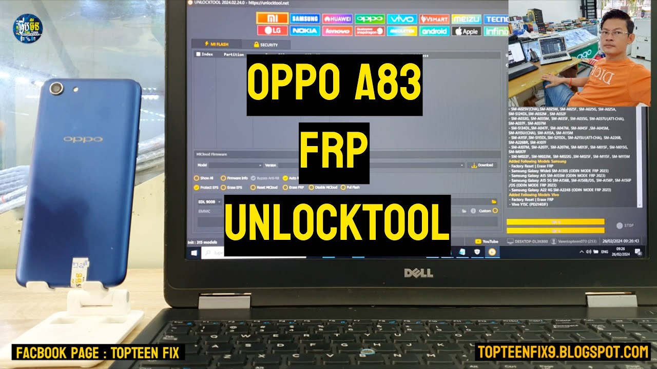 Oppo A83 FRP Unlock Tool - YouTube