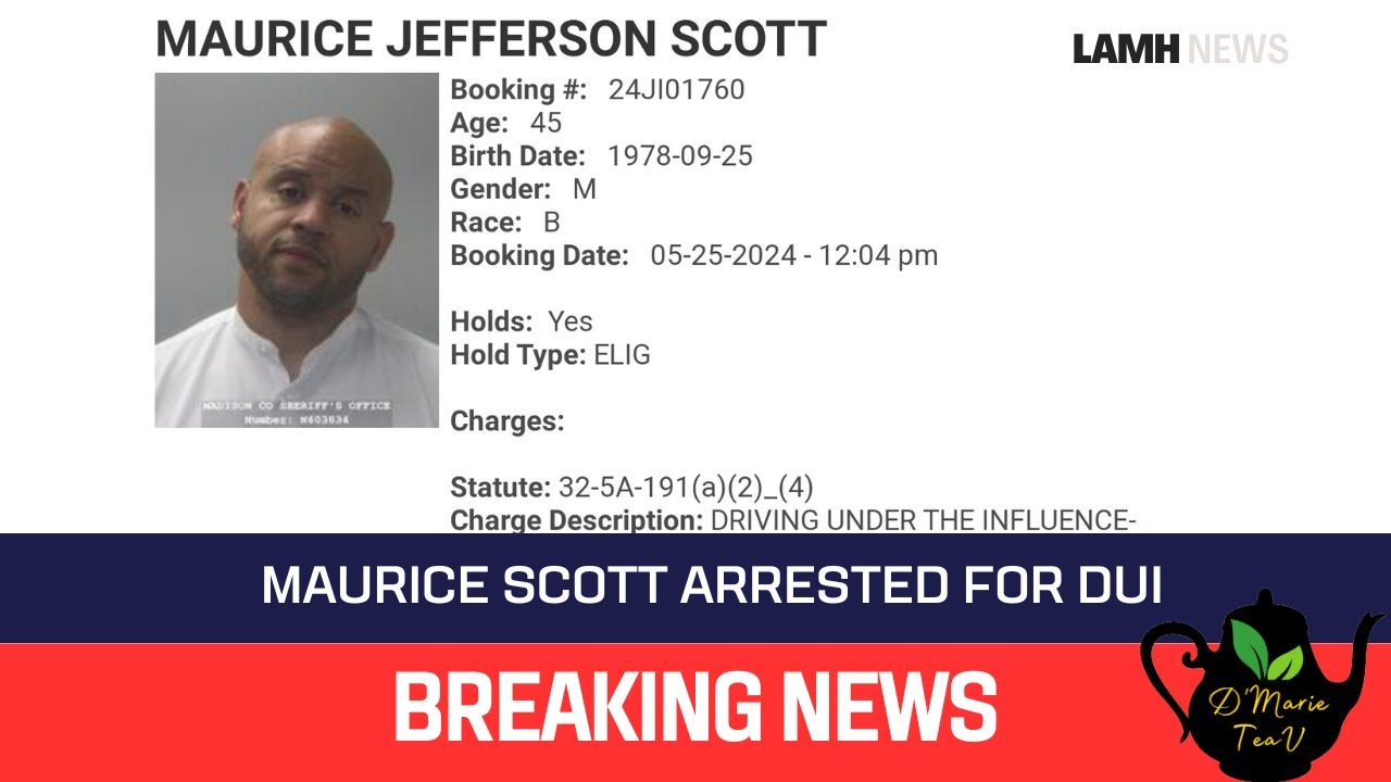 Maurice Scott of Love and Marriage Huntsville Arrested for DUI! #carlosking #lamh - YouTube
