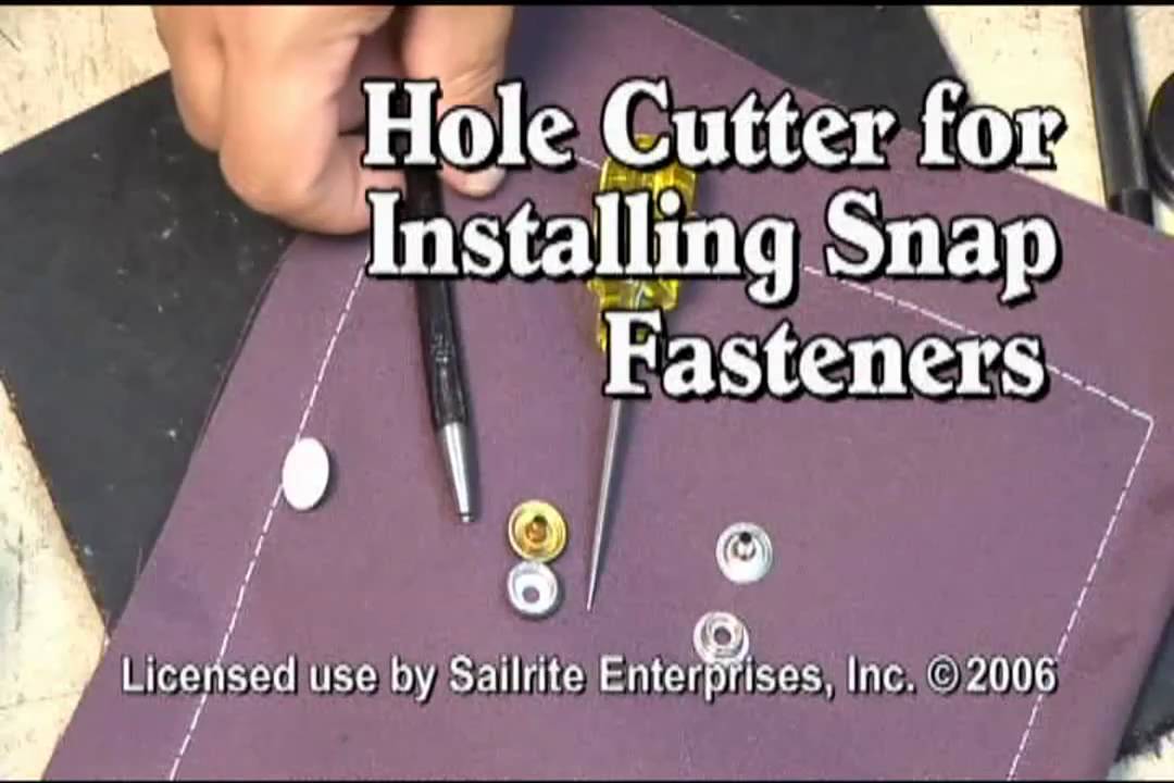 Hole Cutter for Marine Snap Installation - YouTube