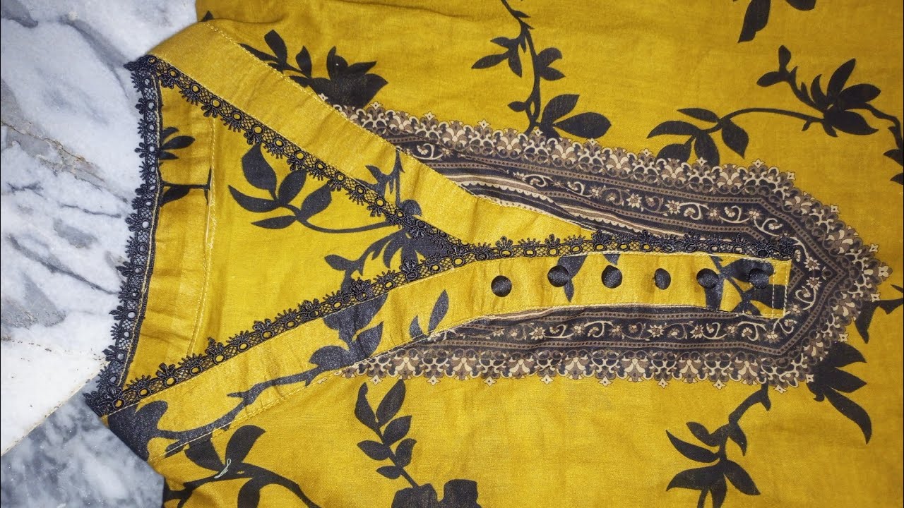 How To Make Beautiful Chinese Neck Design💫😍 - YouTube