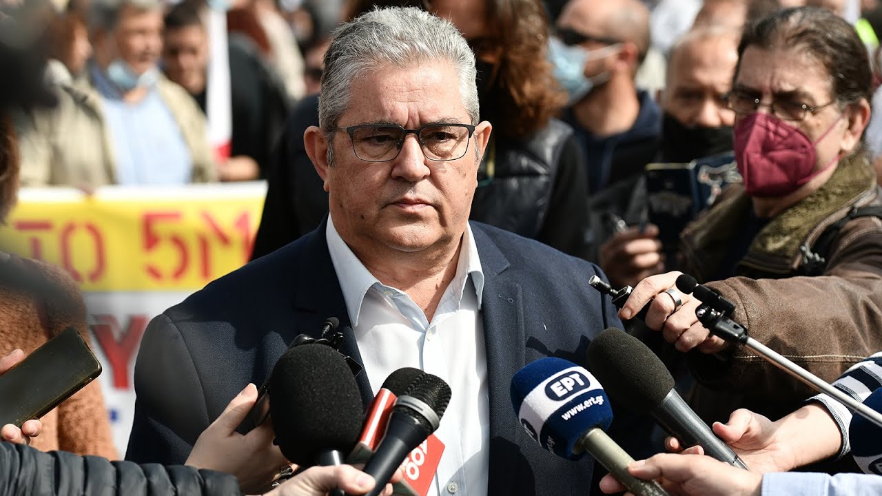 Δήλωση του Δ. Κουτσούμπα από την απεργιακή συγκέντρωση στο Σύνταγμα ...