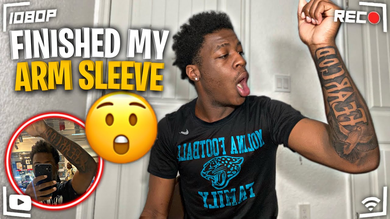 FINISHED THE BOTTOM PORTION OF MY ARM SLEEVE|🤯| FIRST VLOG🔥 - YouTube