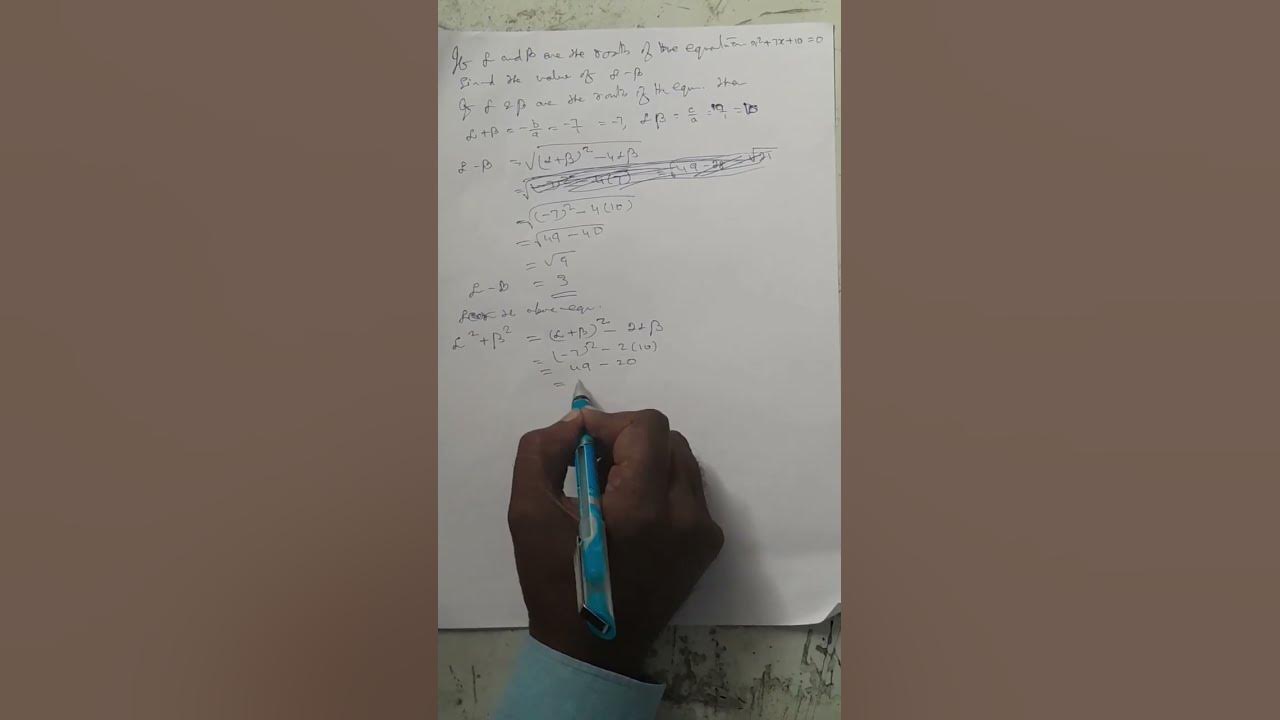 from-the-equation-x-2-7x-10-find-the-value-of-alpha-beta-futher