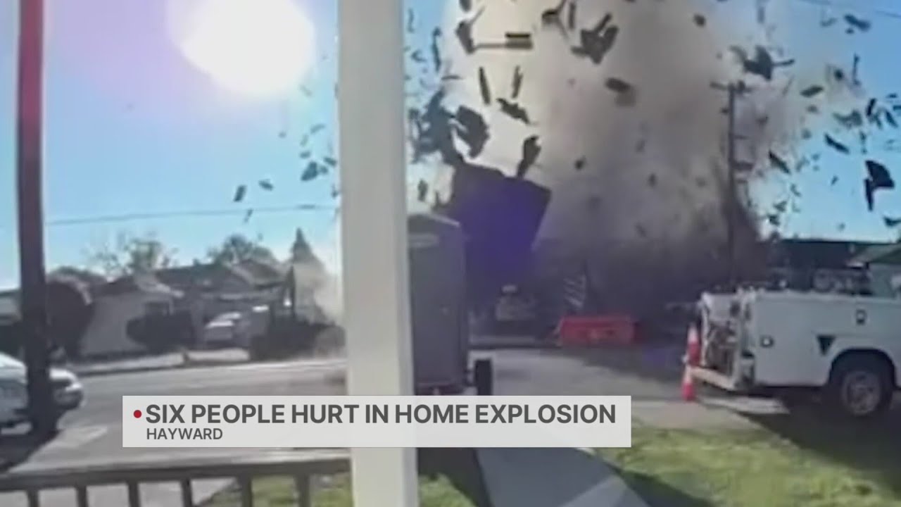 6 people hurt in Hayward home explosion - YouTube