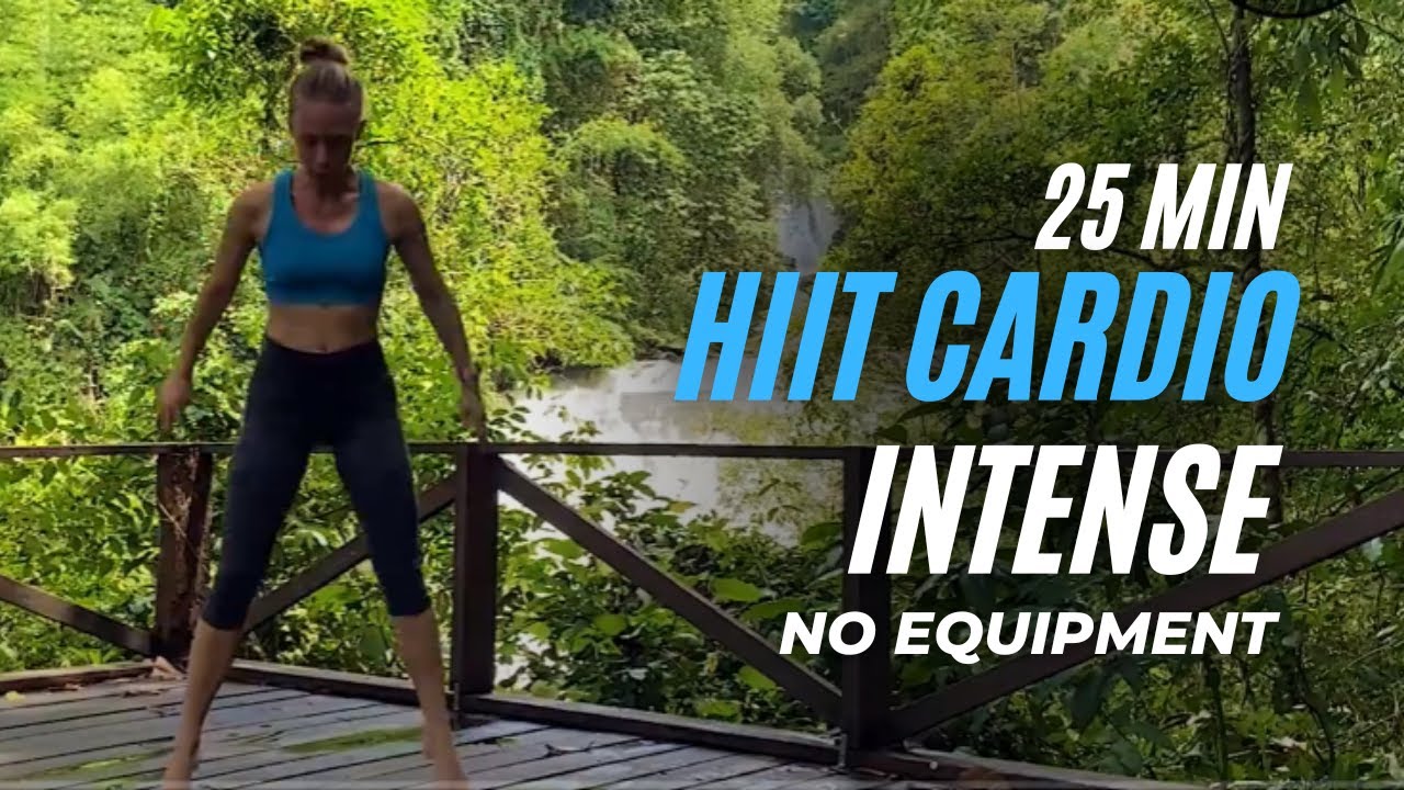 25 MIN HIIT cardio OUTDOOR | - 500 kcal | Full Body | intense | No ...