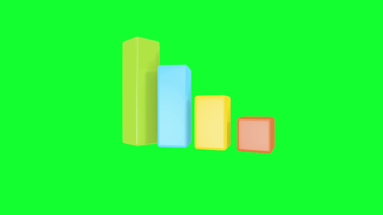 Chart Down Animation - Green Screen - Free Stock Footage - YouTube