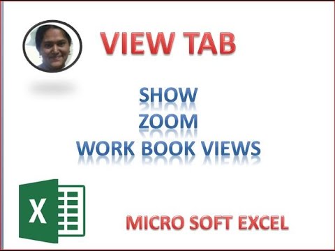 VIEW TAB SHOW ZOOM AND WORK BOOK VIEWS IN MS EXCEL - YouTube
