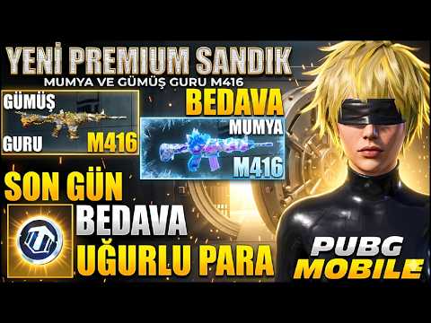 😱 SON DAKİKA | BEDAVA UĞURLU PARA | YENİ PREMIUM SANDIK | BEDAVA MUMYA M416 | KART TAKAS PUBG MOBILE