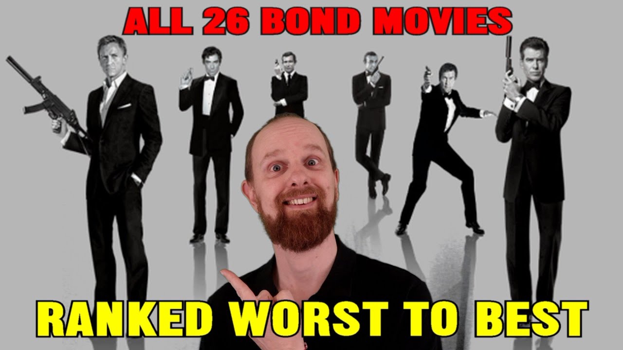 Ranking the James Bond Movies | Every Film Ranked inc. No Time To Die ...