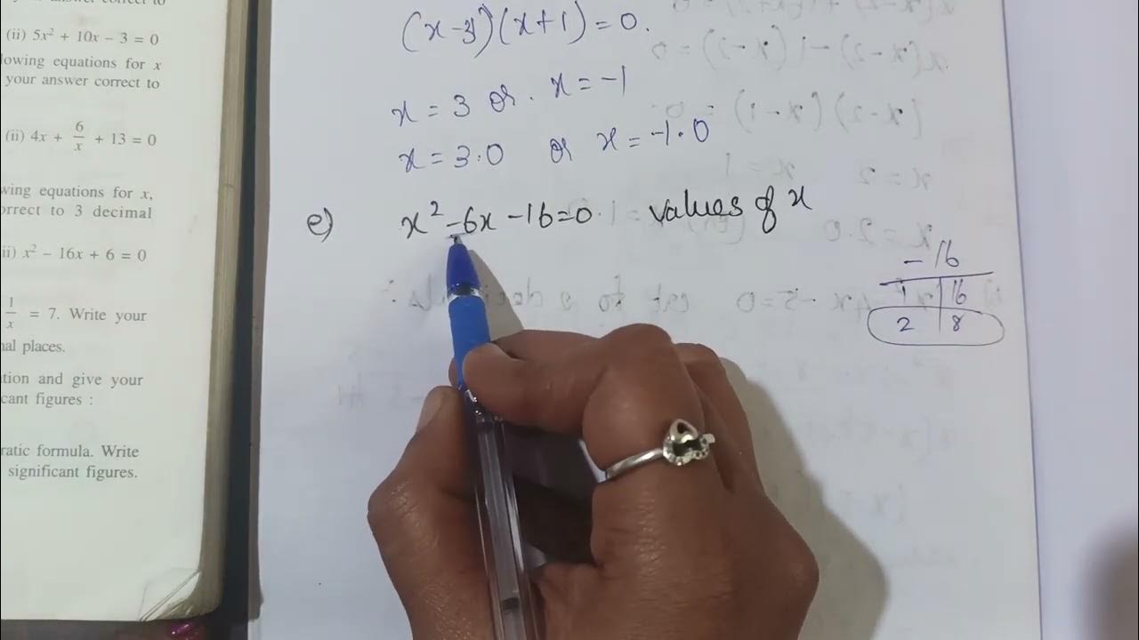 the-value-of-x-satisfying-the-equation-x-2-6x-16-0-icsesyllabus