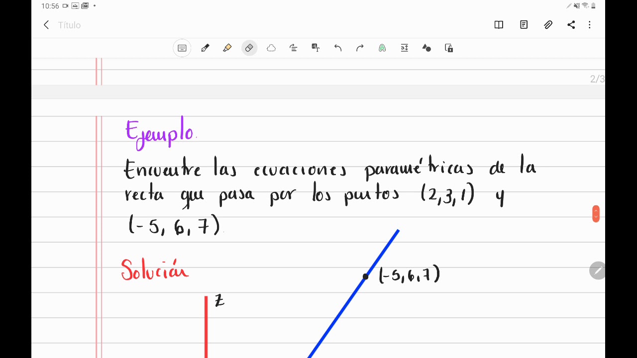 Video 4. Ecuación de una recta en R3 - YouTube