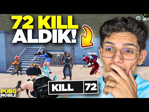 AS LİGİNDE YOK ETTİM! 72 KİLL ALDIM - PUBG MOBİLE