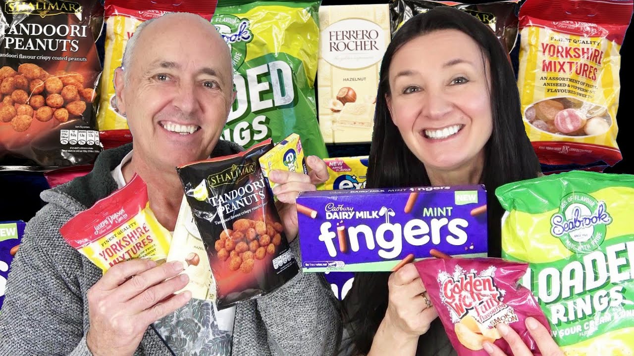 BRITISH Taste Test Cadbury Mint Fingers Seabrook Loaded Rings and ...