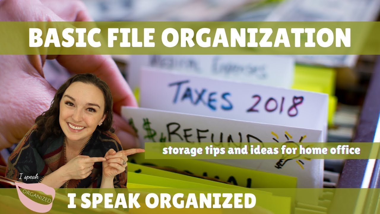 FILE ORGANIZATION TIPS FOR HOME OFFICE | IMPORTANT DOCUMENT STORAGE ...